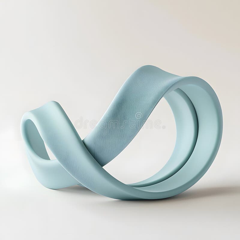 Abstract Coiled Structure with Smooth Surface Stock Illustration ...