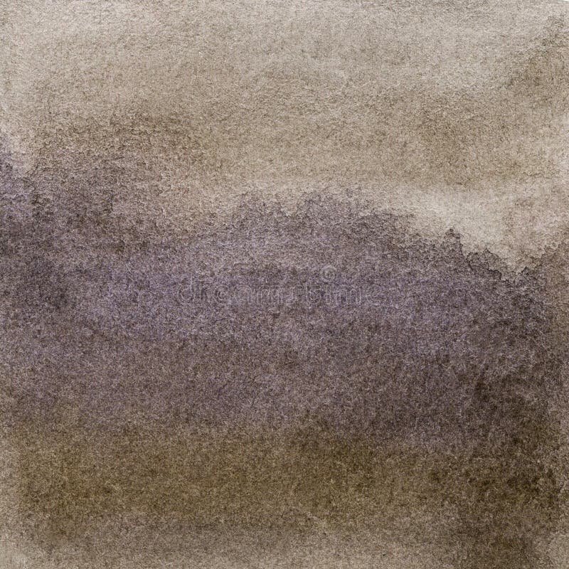 Abstract Cold-brown Background, Painted in Watercolor. Hand-drawn ...