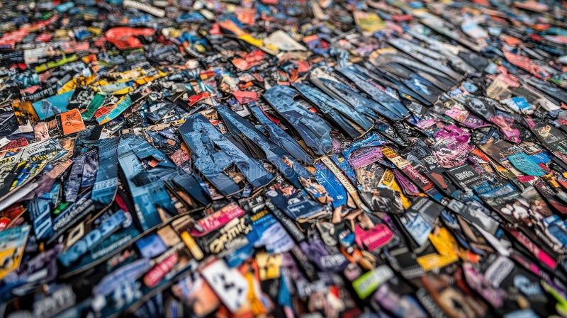 Abstract Collage Art: Layers of Fragmented Images Creating Dynamic ...