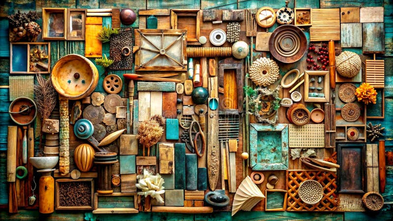 A Symphony of Textures: an Abstract Collage Explores the Beauty of ...