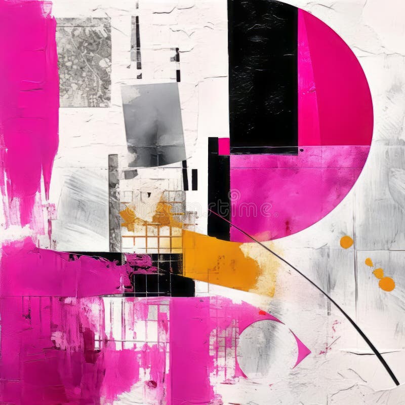 Magenta and White Collage Background Textures for Realism Stock ...