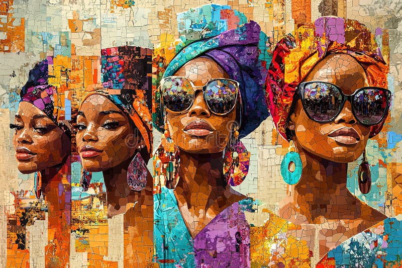 Abstract Collage that Celebrates the Beauty and Diversity of Humanity ...