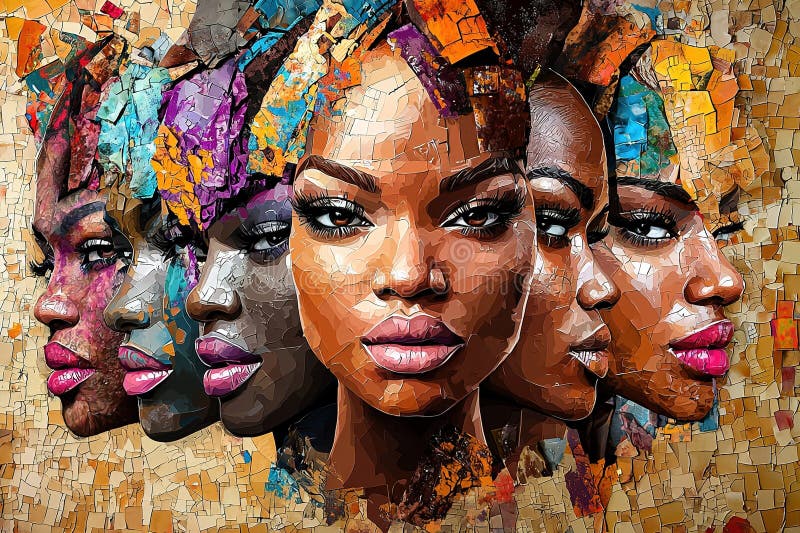 Abstract Collage that Celebrates the Beauty and Diversity of Humanity ...