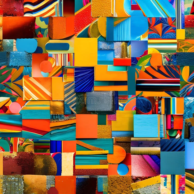 1166 Abstract Collage: a Creative and Expressive Background Featuring ...