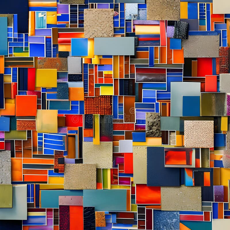 1166 Abstract Collage: a Creative and Expressive Background Featuring ...