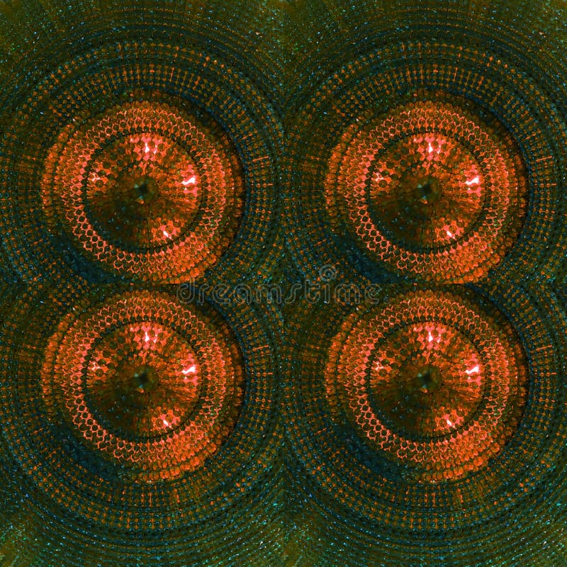 Abstract Collage Design from an Orange Color Lights Image, Background ...