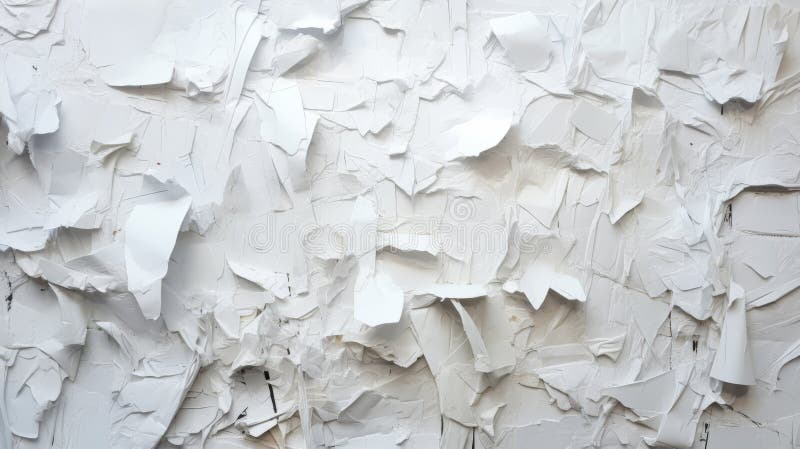 Abstract Collage: Disintegrated Layers of Ripped Lycra and Sticky Notes ...