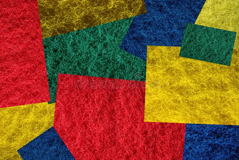 Abstract Collage of Images with Multicolored Threads Stock Illustration ...