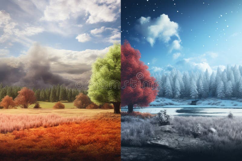 136 Winter Vs Summer Stock Photos - Free & Royalty-Free Stock Photos ...