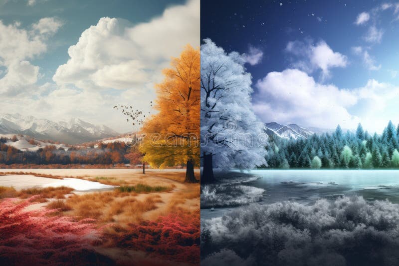 136 Winter Vs Summer Stock Photos - Free & Royalty-Free Stock Photos ...