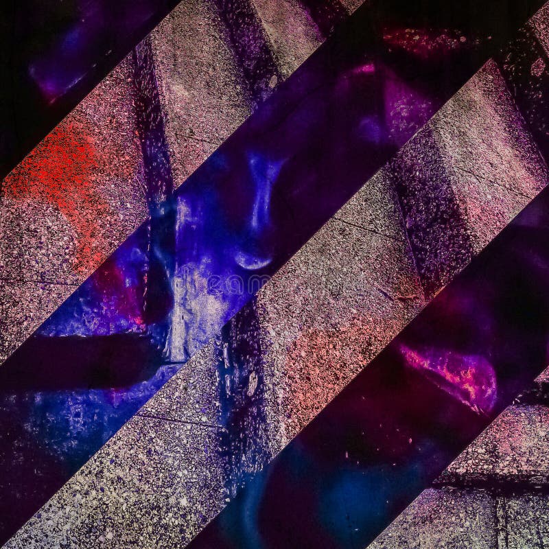 Abstract Collage Various Textures Stock Photo - Image of creative, blue ...