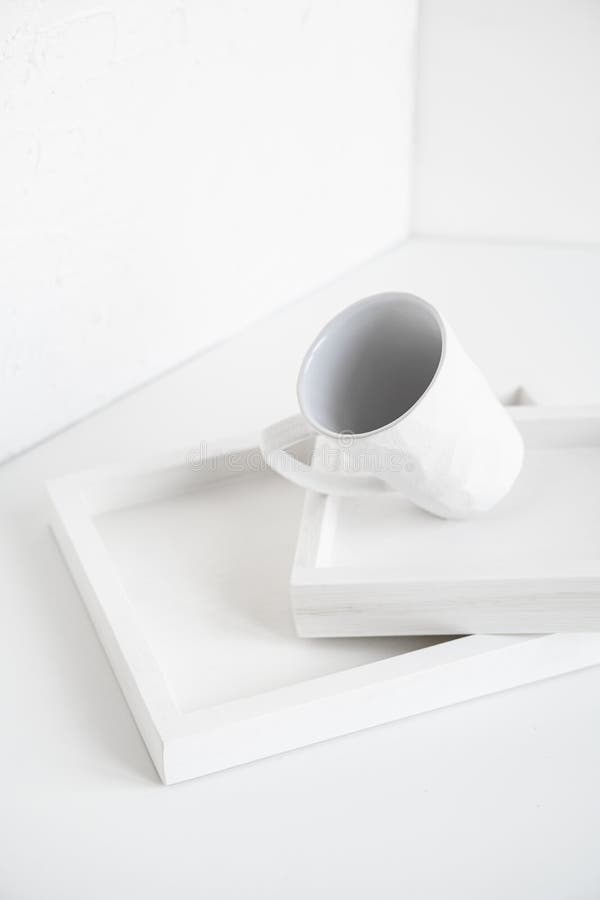 Abstract Collection of Different White Objects, Modern Minimal Decor ...