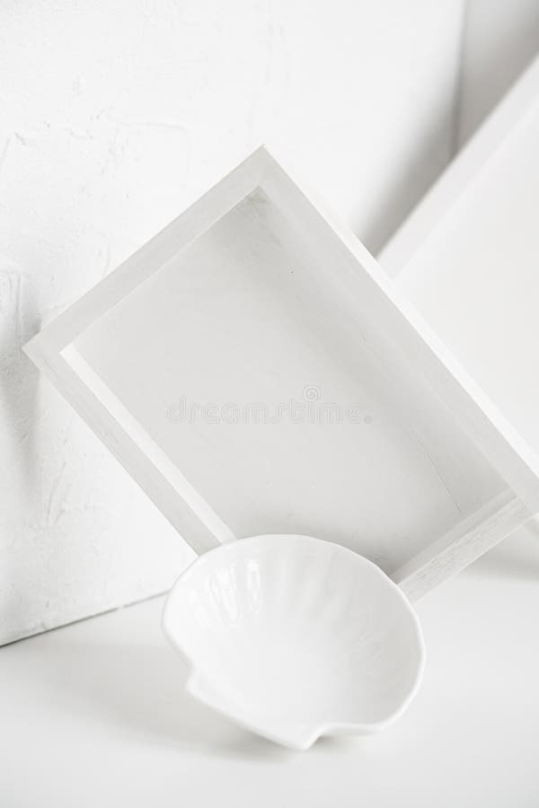 Abstract Collection of Different White Objects, Modern Minimal Decor ...