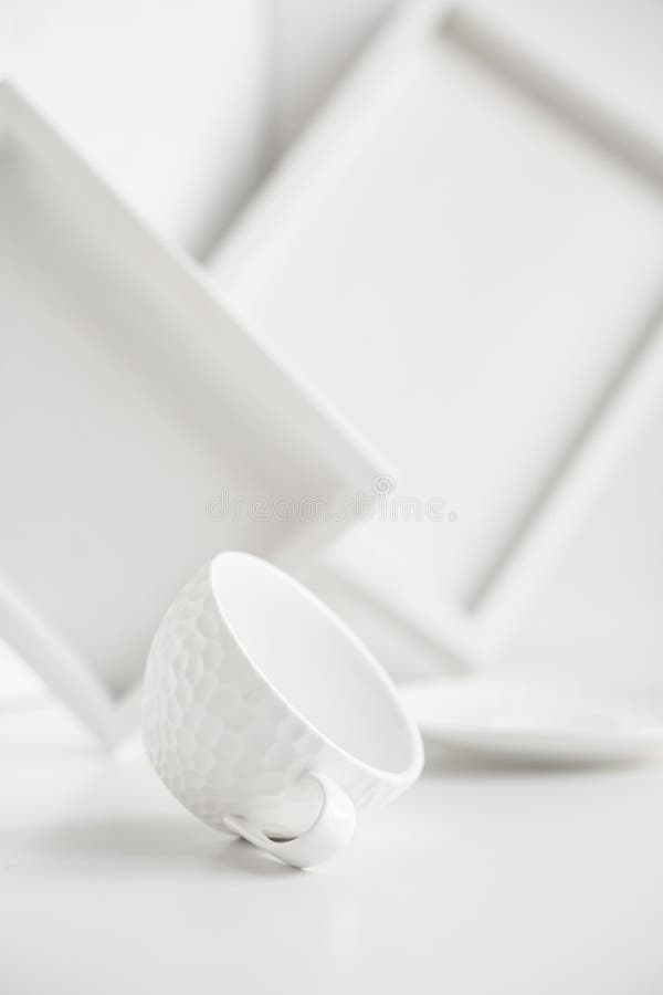 Abstract Collection of Different White Objects, Modern Minimal Decor ...