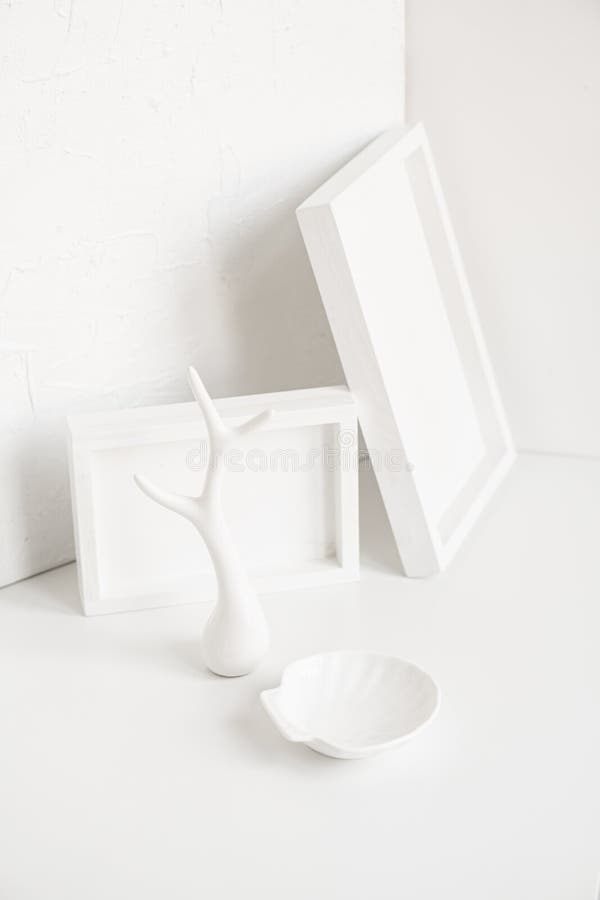 Abstract Collection Of Different White Objects, Modern Minimal Decor ...