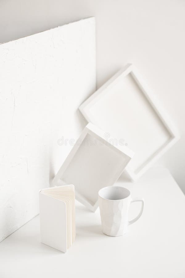 Abstract Collection of Different White Objects, Modern Minimal Decor ...