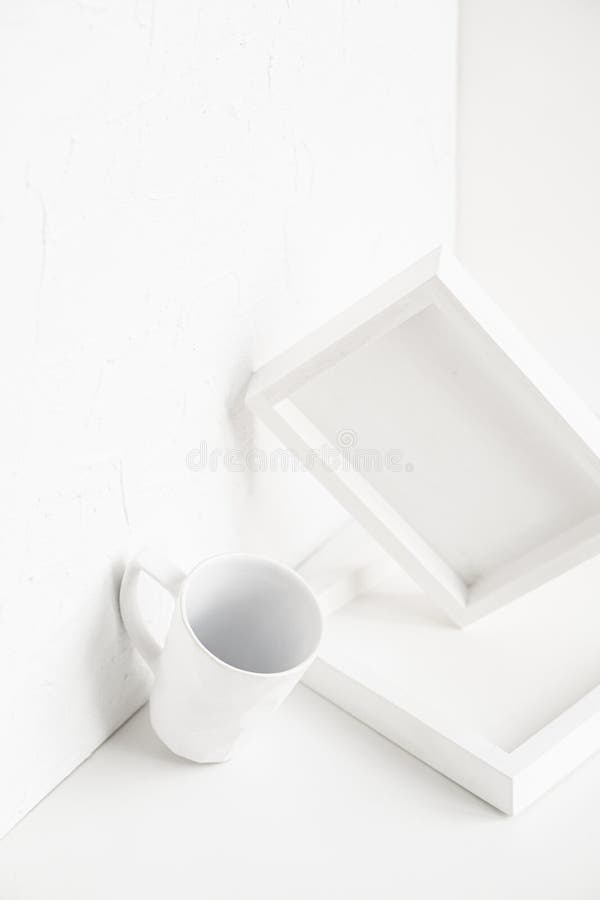 Abstract Collection of Different White Objects, Modern Minimal Decor ...