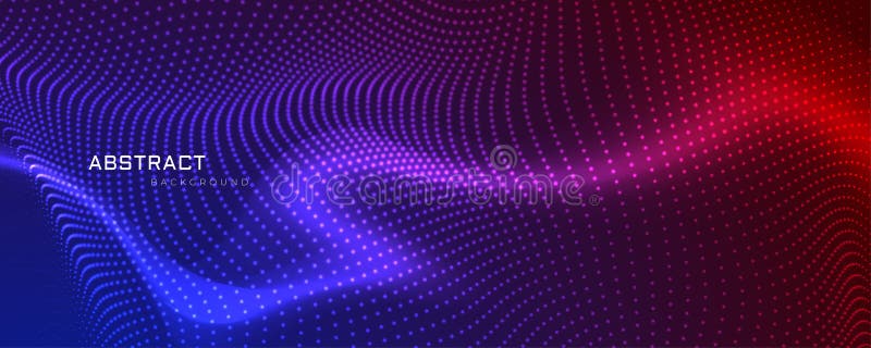 Abstract Coloful Particles Banner Design Stock Vector - Illustration of ...