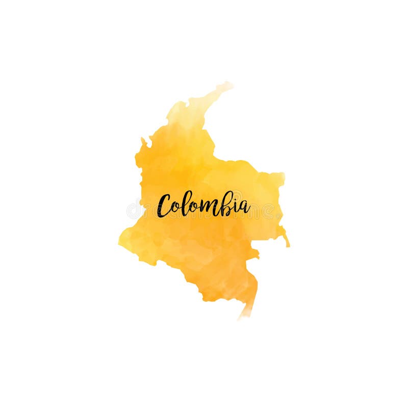 Abstract Colombia map stock vector. Illustration of communication ...