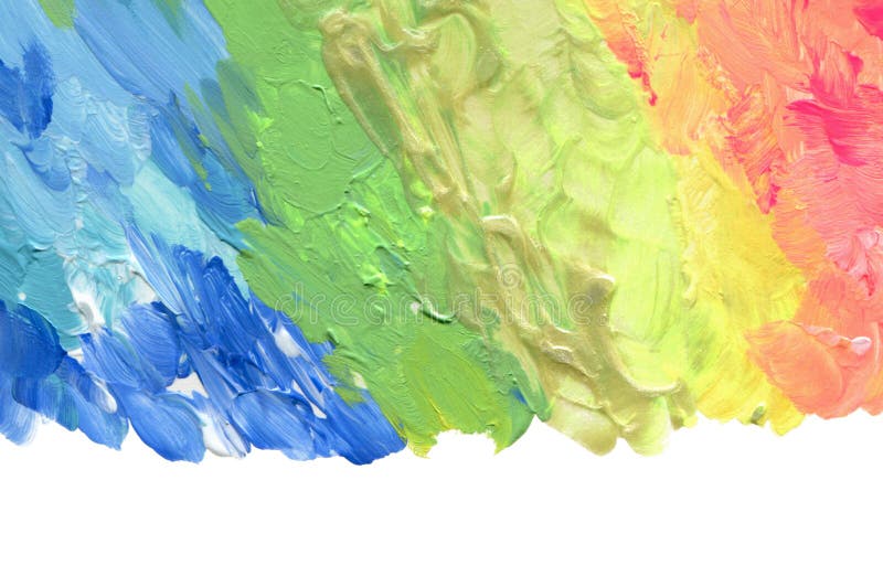 Abstract Color Acrylic Brush Strokes Paint Stock Image - Image of ...
