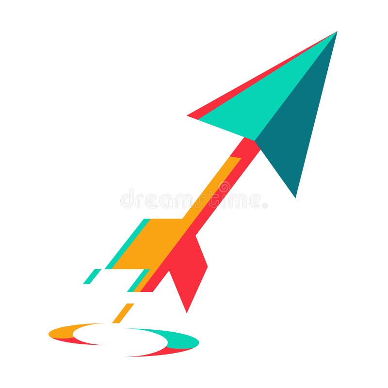 Abstract Color Arrow. Decorative Element, Creative Modern Style Stock ...