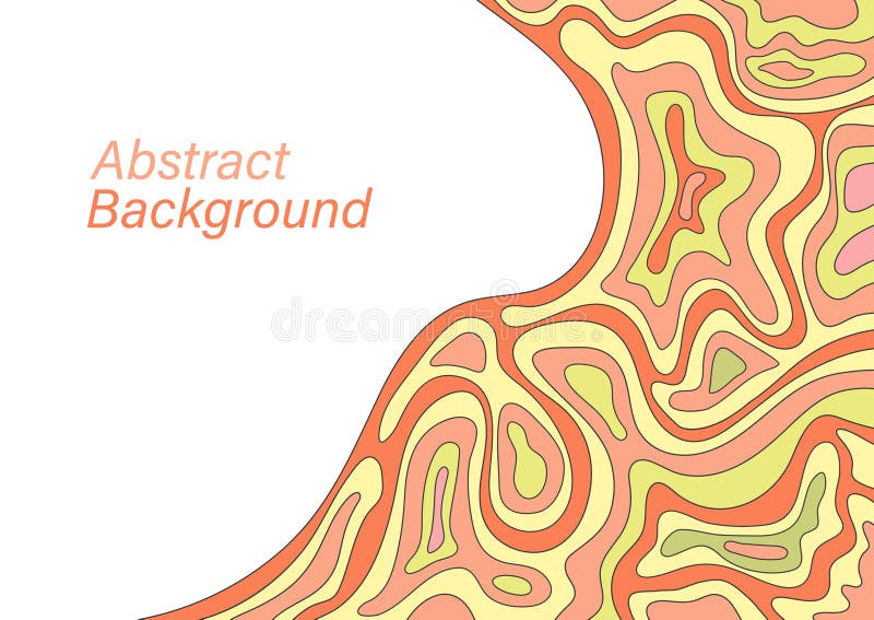 Abstract Color Background with an Arbitrary Wave Pattern Stock Vector ...