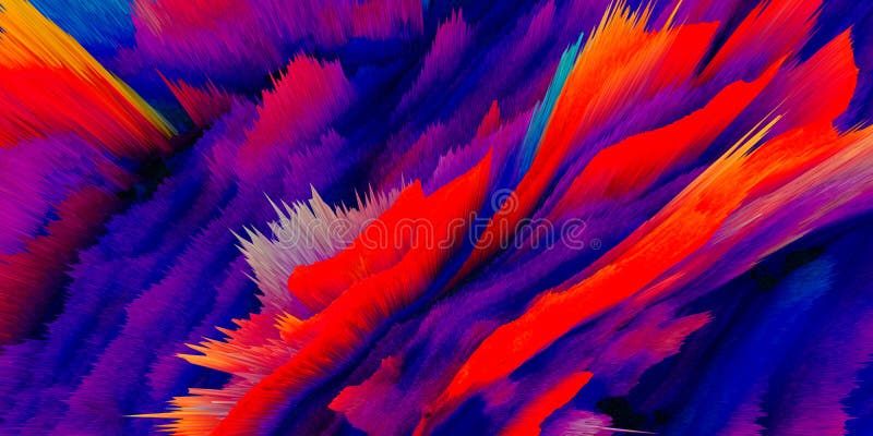 Abstract Color Background Multicolor 3d Wave Shapes 3d Rendering Stock ...