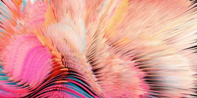 Abstract Color Background Multicolor 3d Wave Shapes 3d Rendering Stock ...