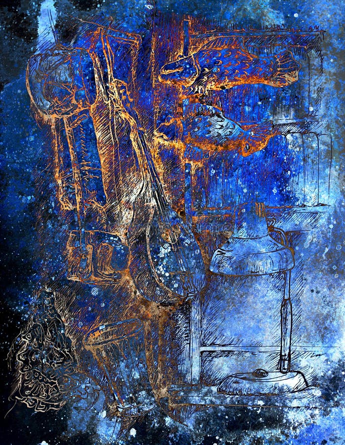 Abstract Color Backgrounds, Painting Colage with Spots Stock ...