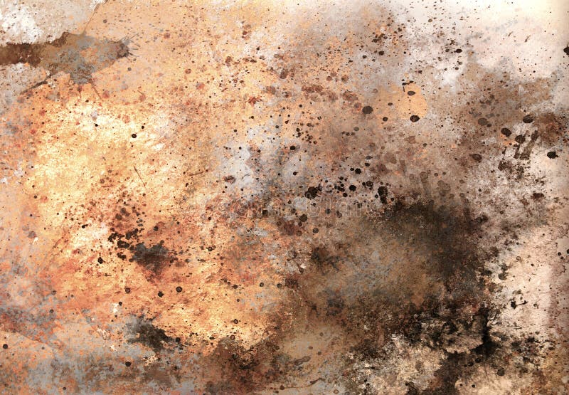 Abstract Color Backgrounds, Painting Collage with Spots, Rust St Stock ...