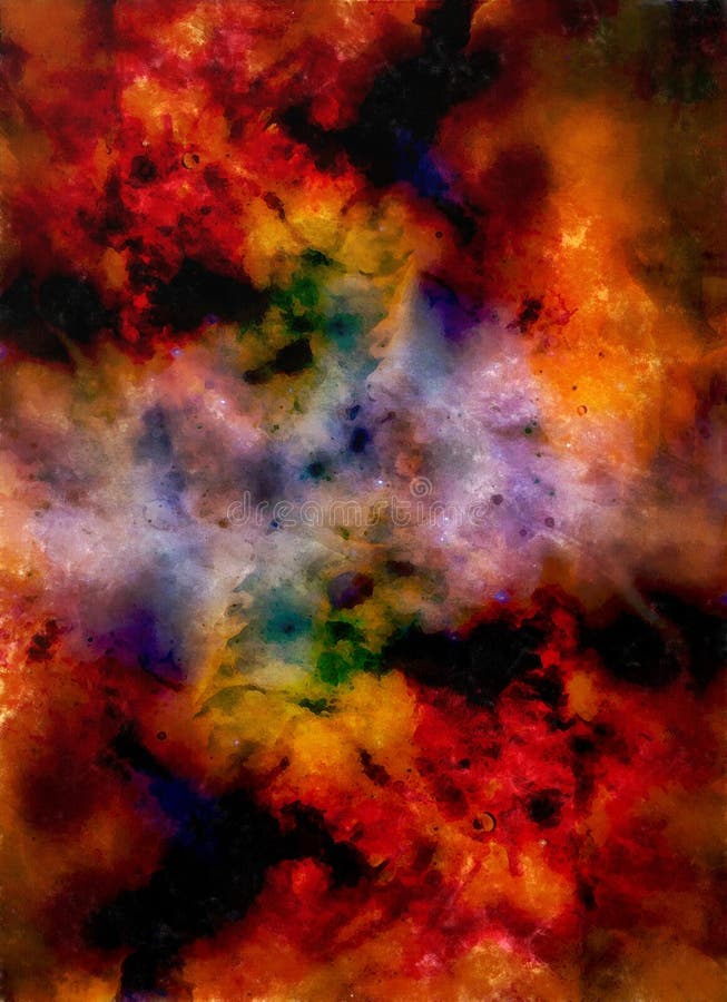 Abstract Color Backgrounds, Painting Collage with Spots, Rust Structure ...