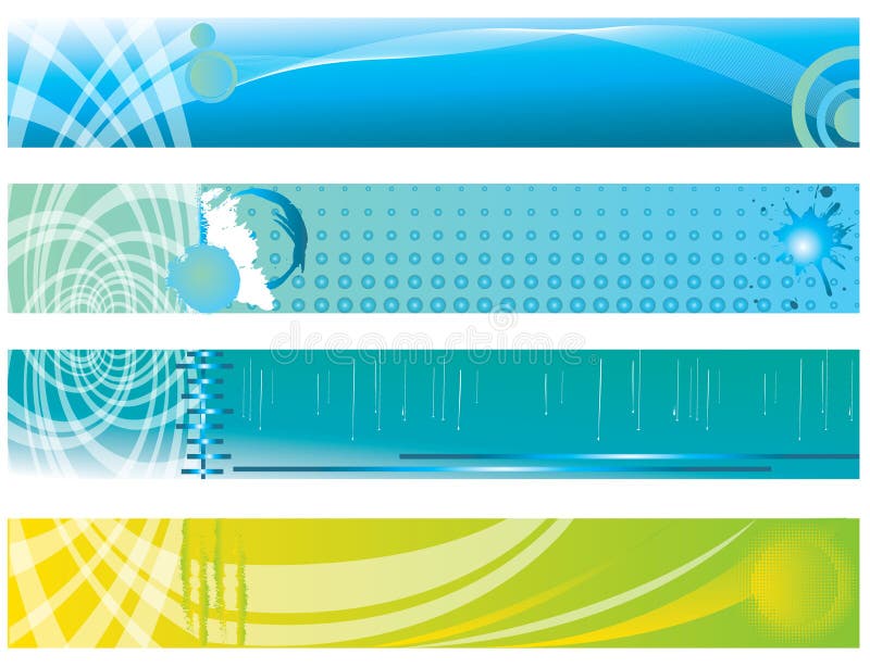 Abstract Color Banner Illustration Stock Vector - Illustration of ...