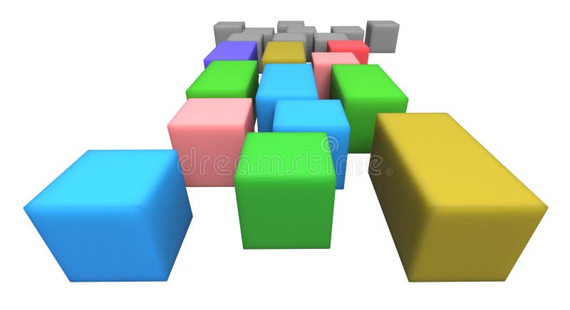 Abstract color blocks stock illustration. Illustration of green - 29696245