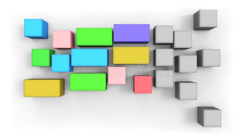 Abstract color blocks stock illustration. Illustration of color - 29696262