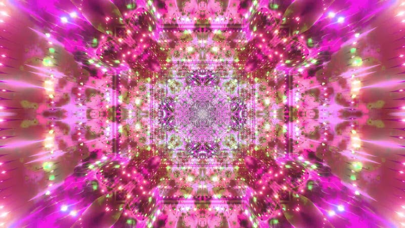 Abstract Color Changing Space Galaxy 3d Illustration Background ...