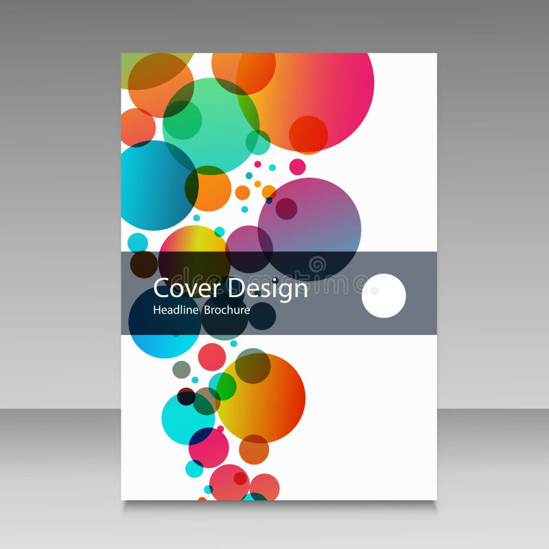 Abstract Color Circles. Cover Design Template Stock Vector ...