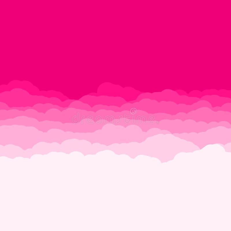 Abstract Color Clouds Sky Generative Art Background Illustration Stock ...