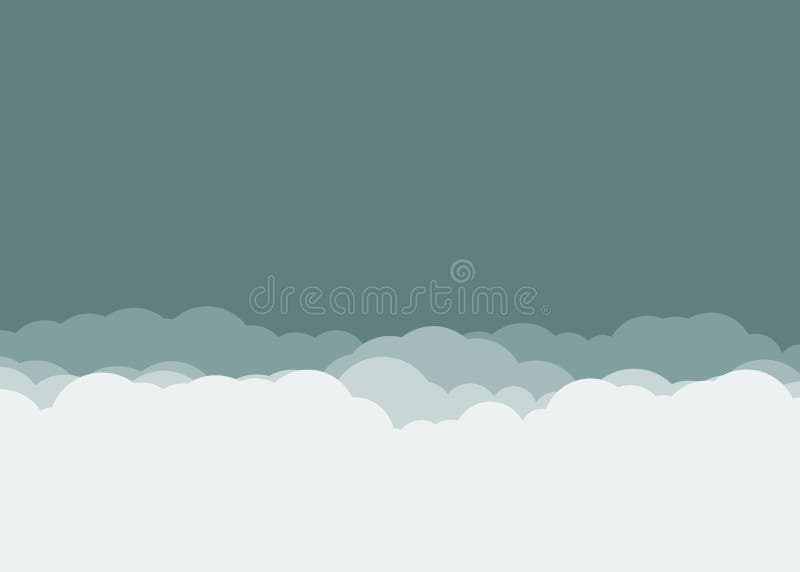 Abstract Color Clouds Sky Generative Art Background Illustration Stock ...