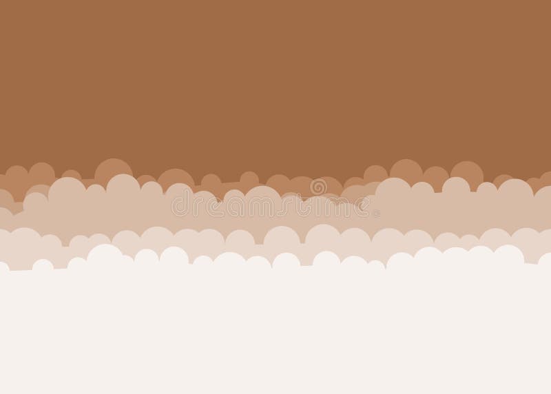 Abstract Color Clouds Sky Generative Art Background Illustration Stock ...