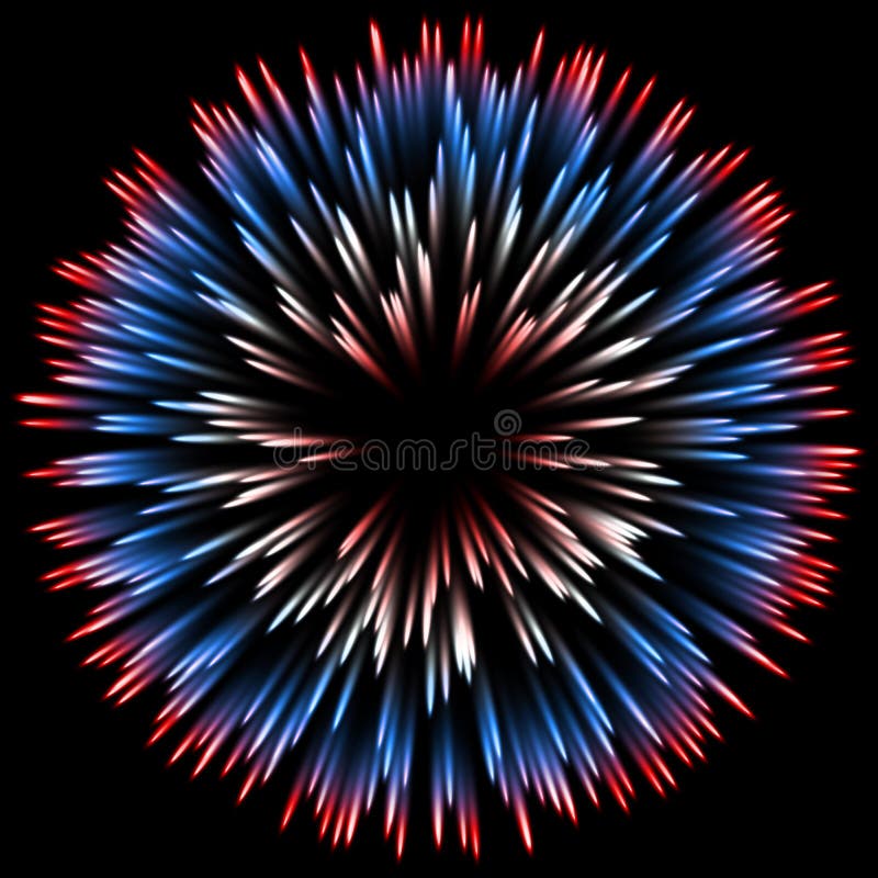 Abstract Color Design with a Burst. Vector Stock Vector - Illustration ...