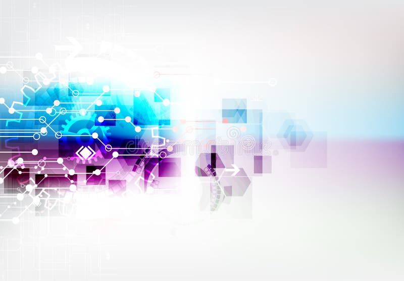 Abstract Color Digital Communication Technology Background. Stock ...