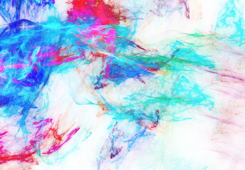 Abstract Color Dynamic Background with Lighting Effect. Fractal Art ...