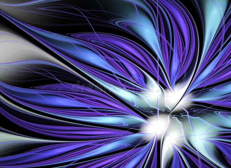 Abstract Color Dynamic Background with Lighting Effect. Fractal Texture ...