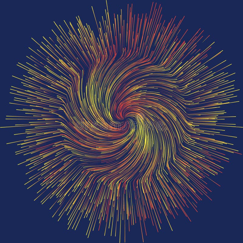 Abstract Color Dynamic Circle Background. Glowing Burst Particles on ...