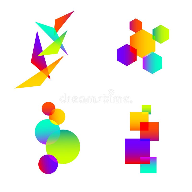 Abstract Color Element Idea Stock Vector - Illustration of drop, heart ...