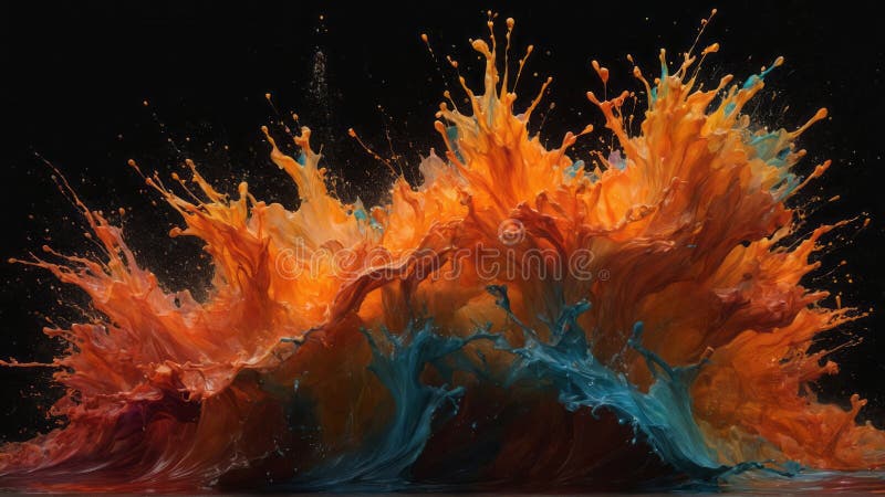 Abstract Color Explosion in Motion Stock Photo - Image of vibrant ...