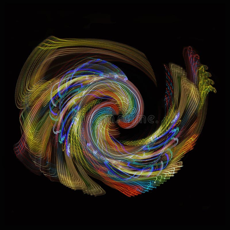 Abstract Color Forms and Lights Stock Illustration - Illustration of ...