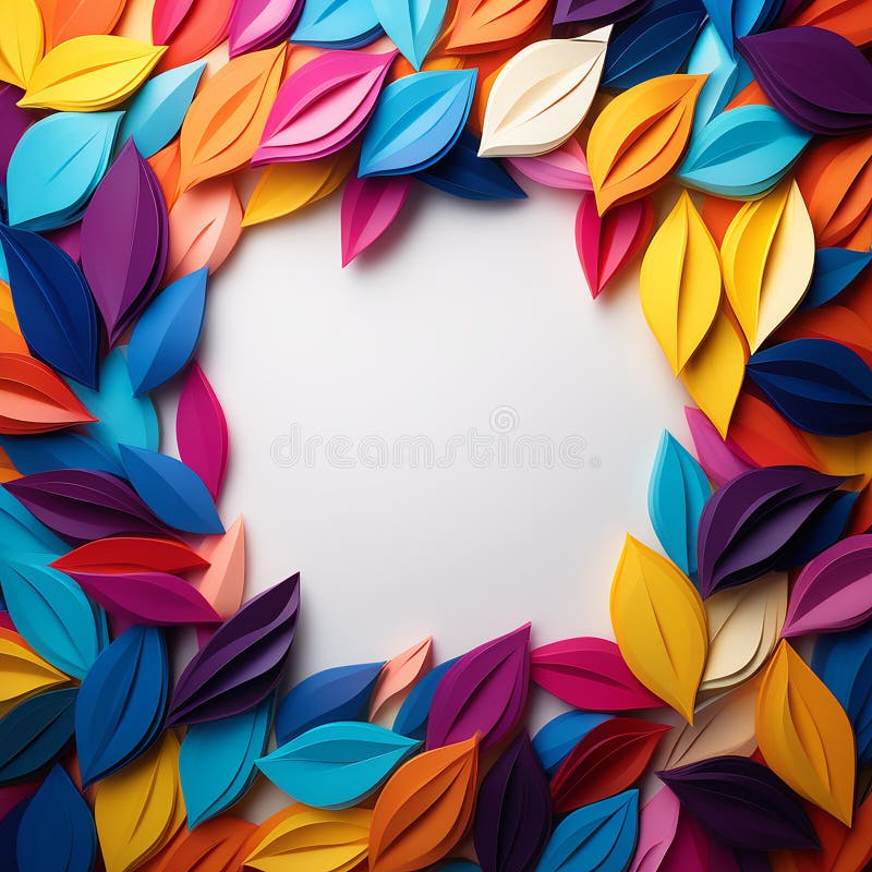 Abstract Color Frame, Border Background. Frame Mockup Design for ...