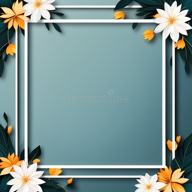 Abstract Color Frame, Border Background. Frame Mockup Design for ...
