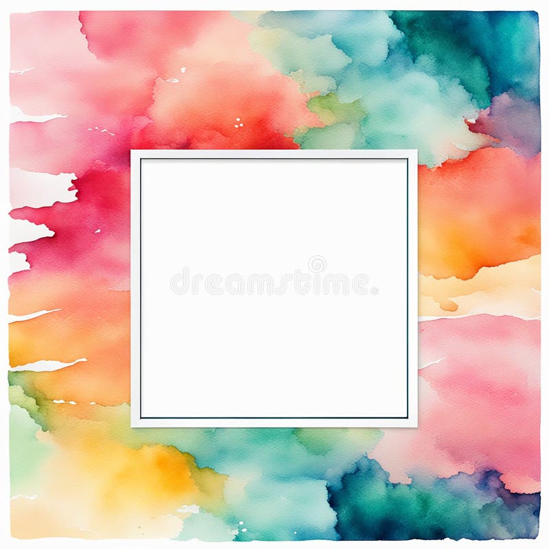 Abstract Color Frame, Border Background. Frame Mockup Design for ...